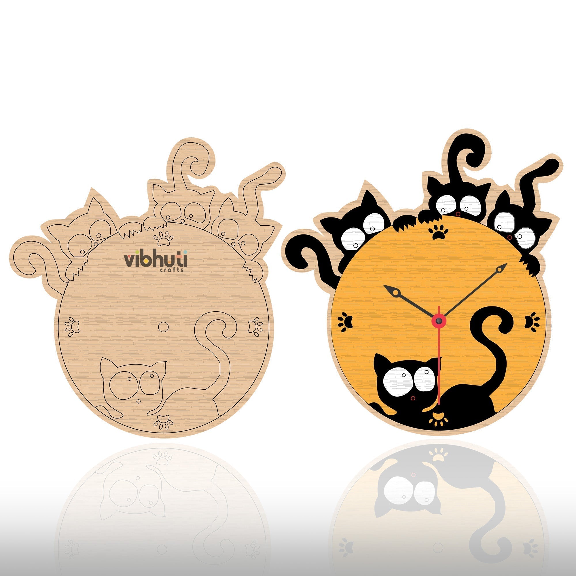 DIY Clock Making Kit Collection – Wooden Clock Craft for Home & Kids ...